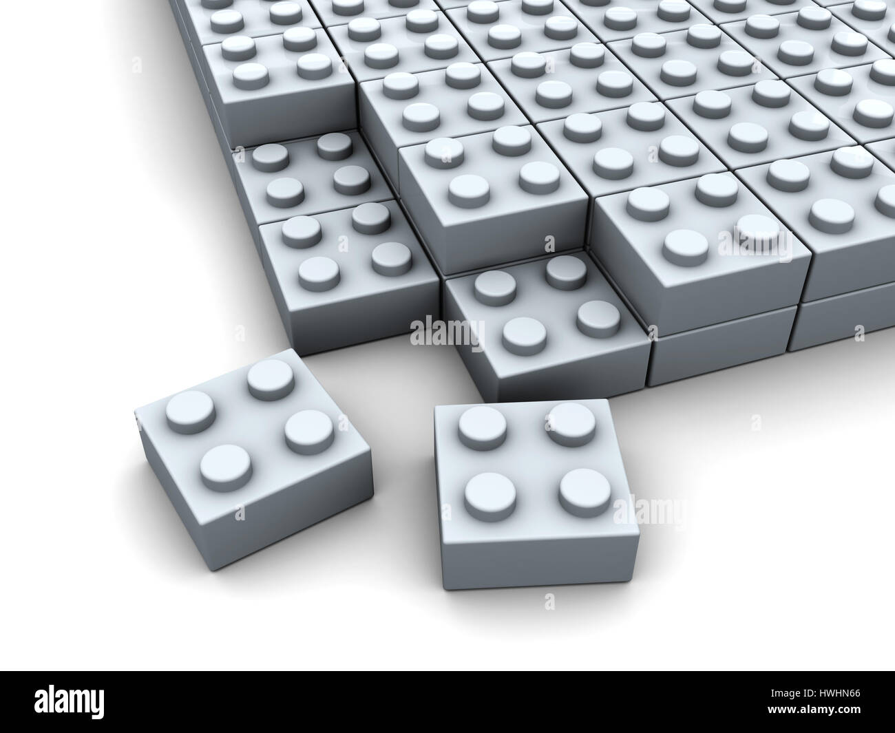 abstract 3d illustration of puzzle blocks background Stock Photo - Alamy
