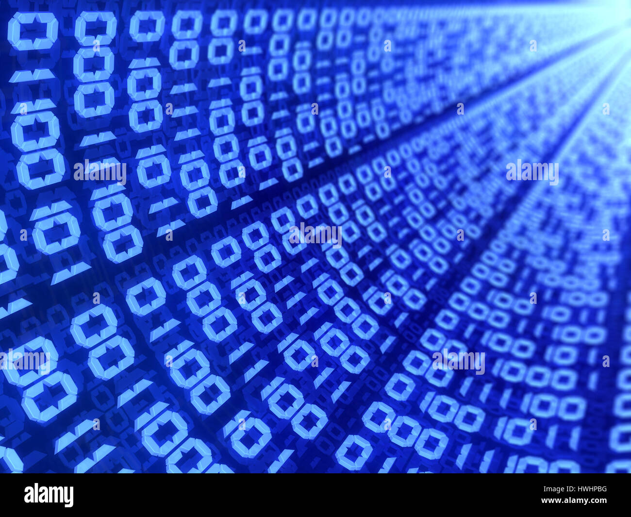 abstract 3d illustration of digital binary background Stock Photo - Alamy
