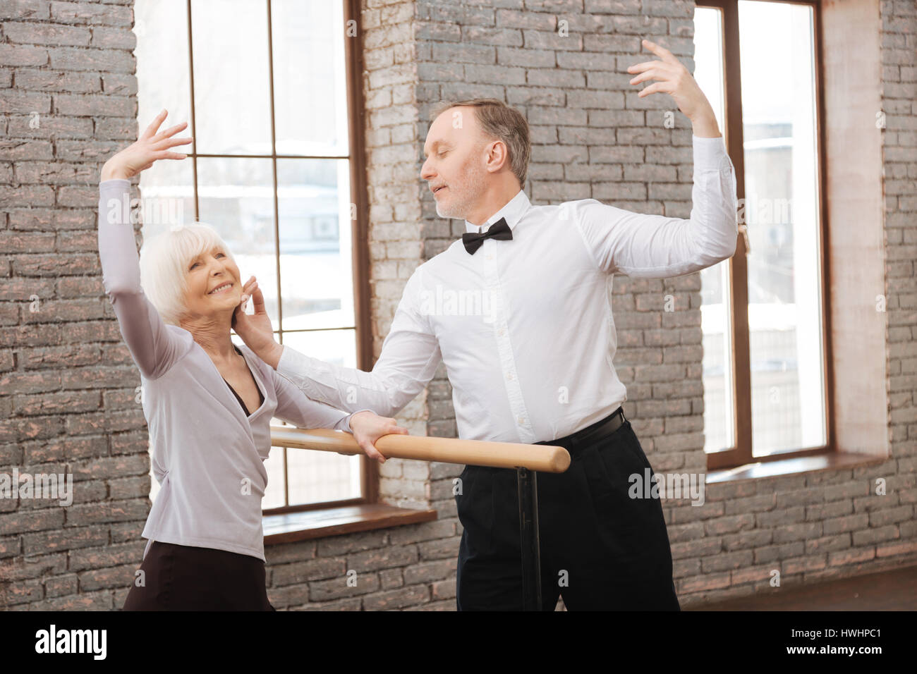 Expressing my tenderness to you. Inspired delighted aged couple ...