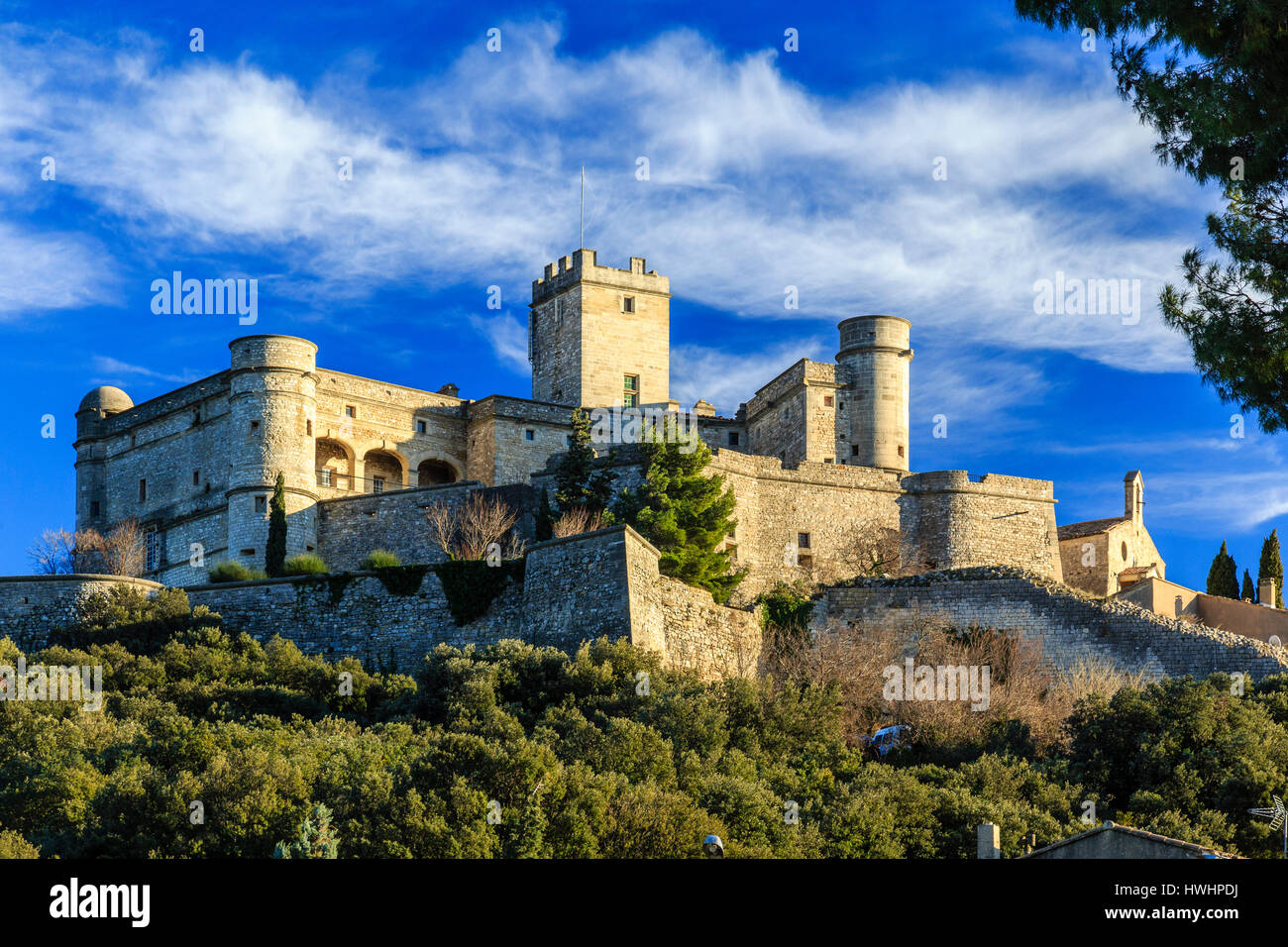France, Vaucluse, Le Barroux, the castle Stock Photo - Alamy
