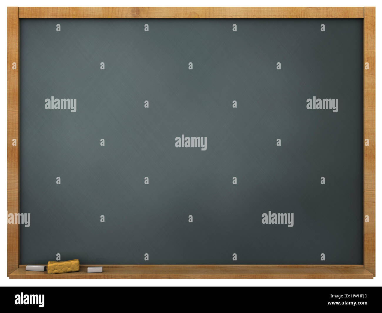 3d illustration of blackboard over white background Stock Photo - Alamy