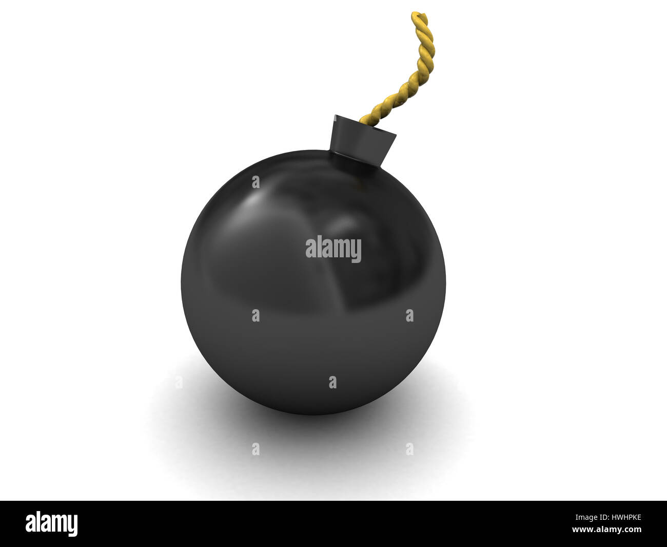 3d illustration of bomb over white background Stock Photo - Alamy