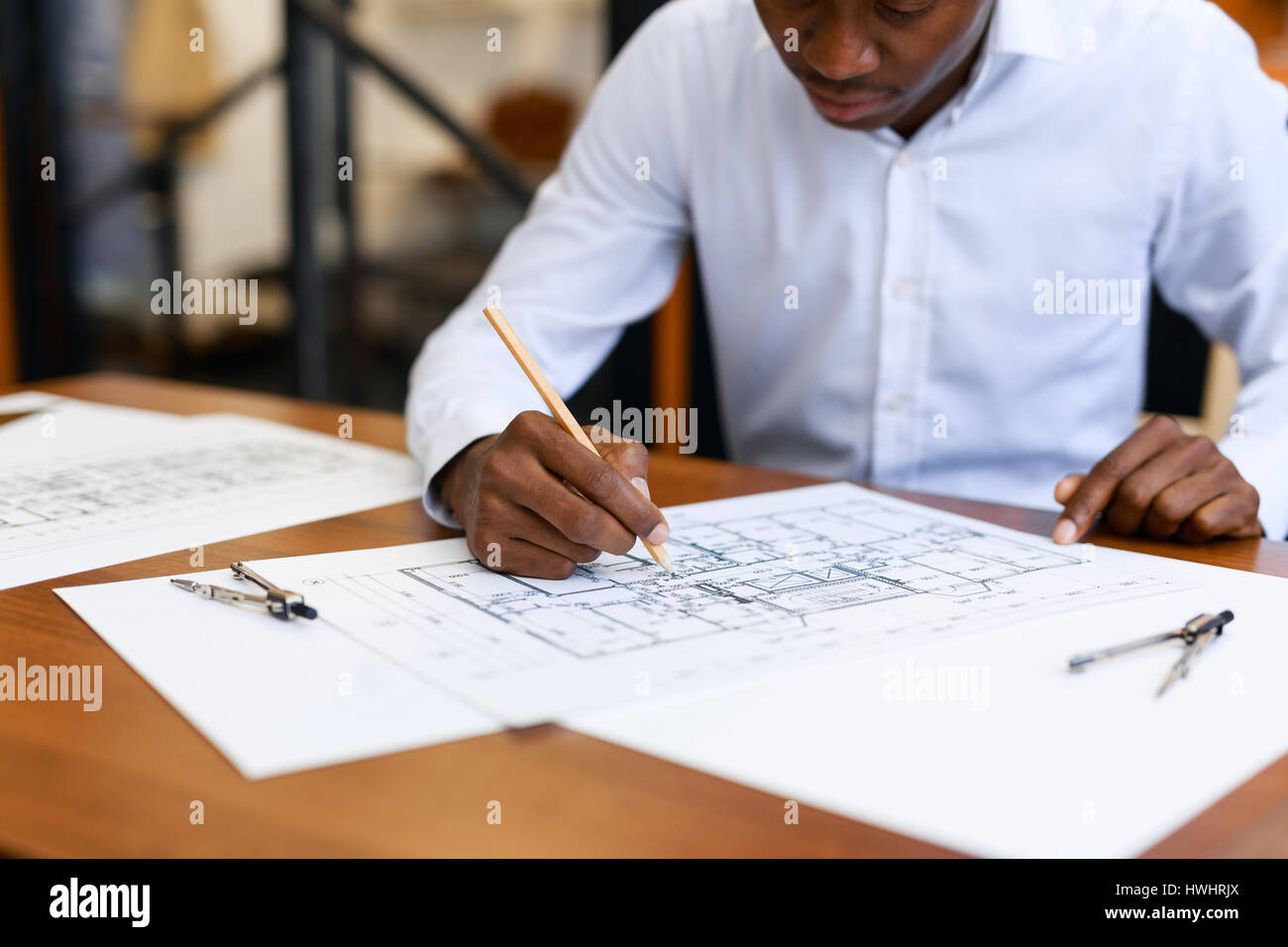 Civil engineer drawing hi-res stock photography and images - Alamy
