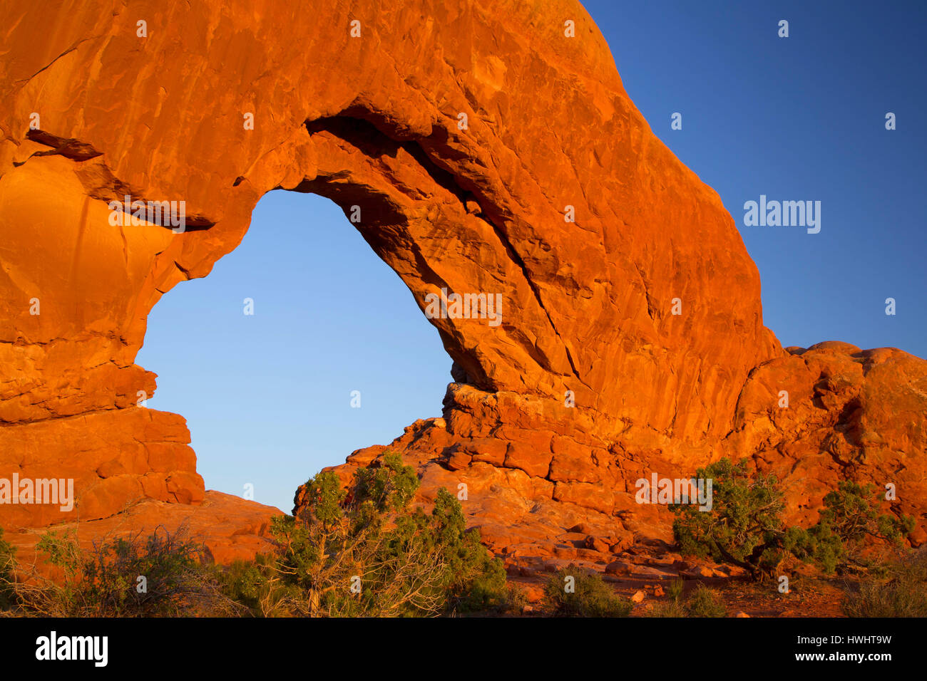 North Window Arch, Arches National Park, Utah Stock Photo - Alamy