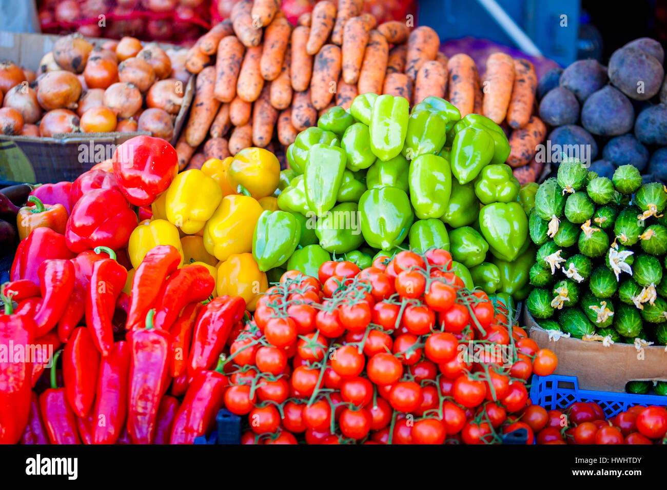 farmers market. vegetable Market. Fresh vegetables Stock Photo - Alamy