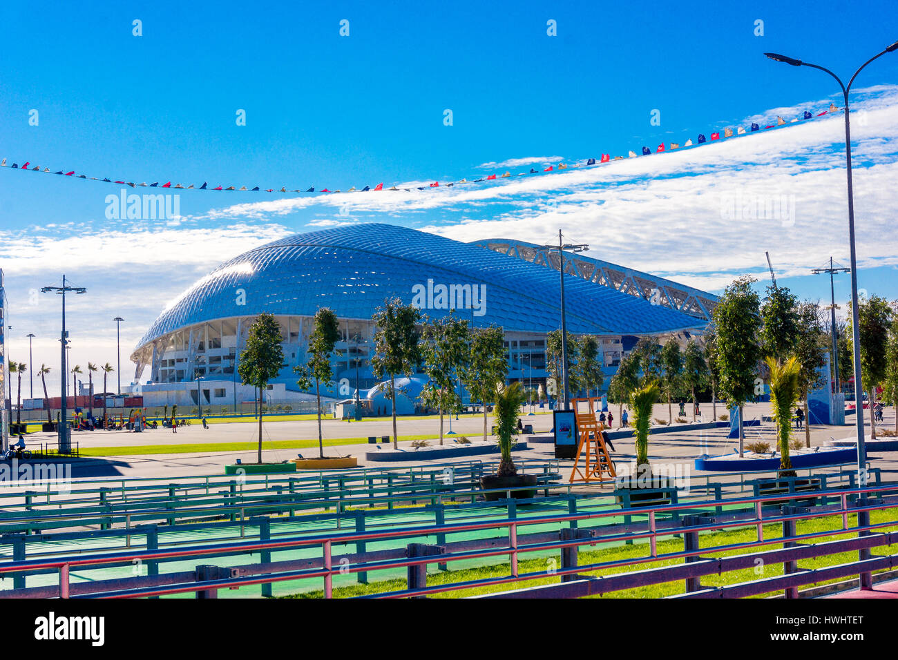 Sochi, Russia, January 15, 2016: View of objects of Olympic park Stock ...