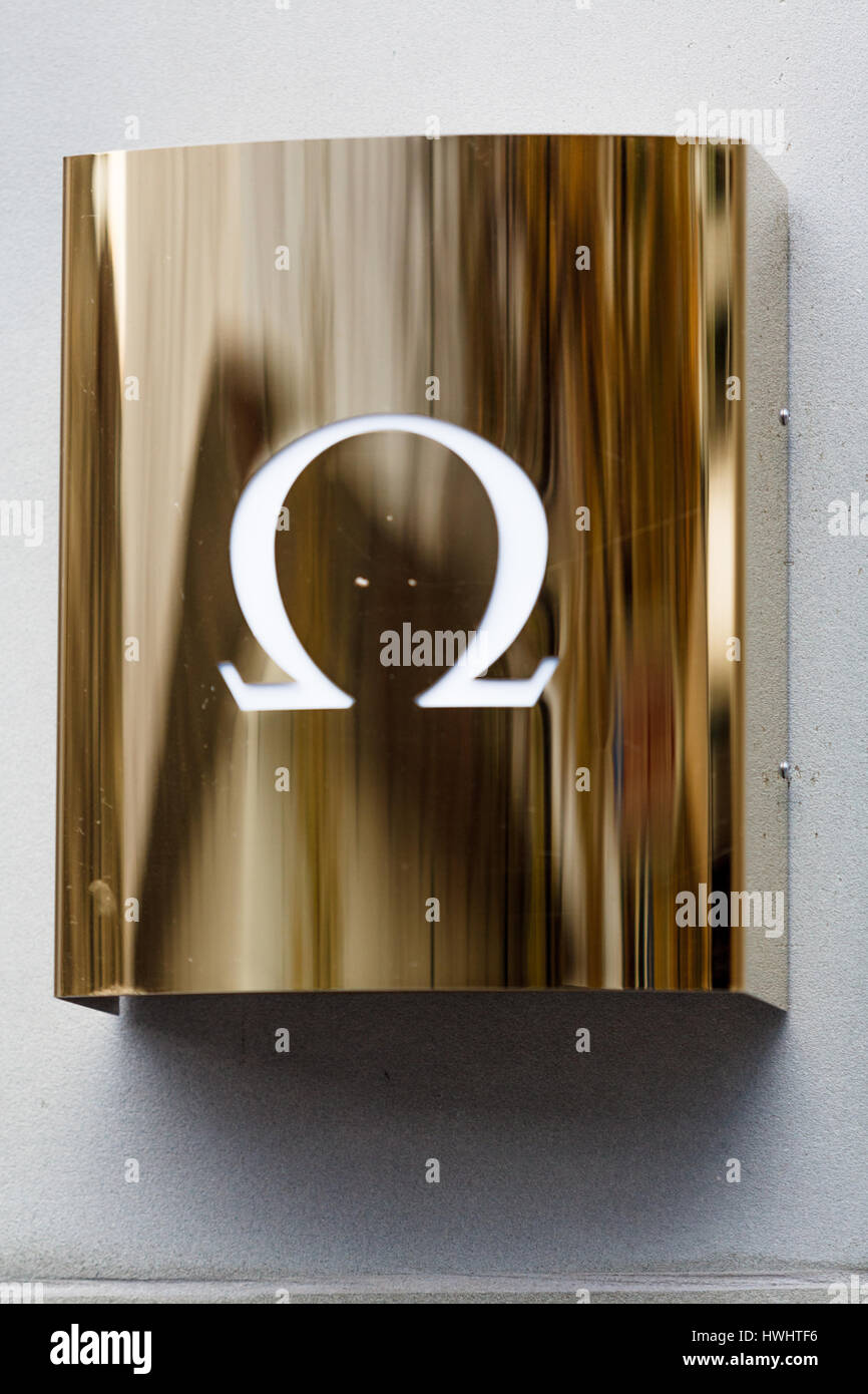 Zurich, Switzerland - 04 November, 2016: Omega store. Omega SA is a ...