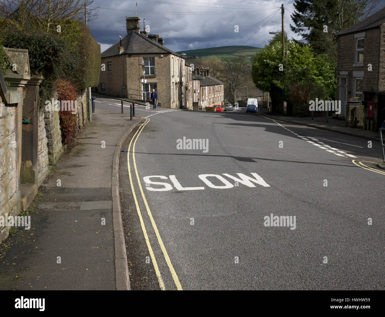 Derbyshire sign for new mills hi-res stock photography and images - Alamy