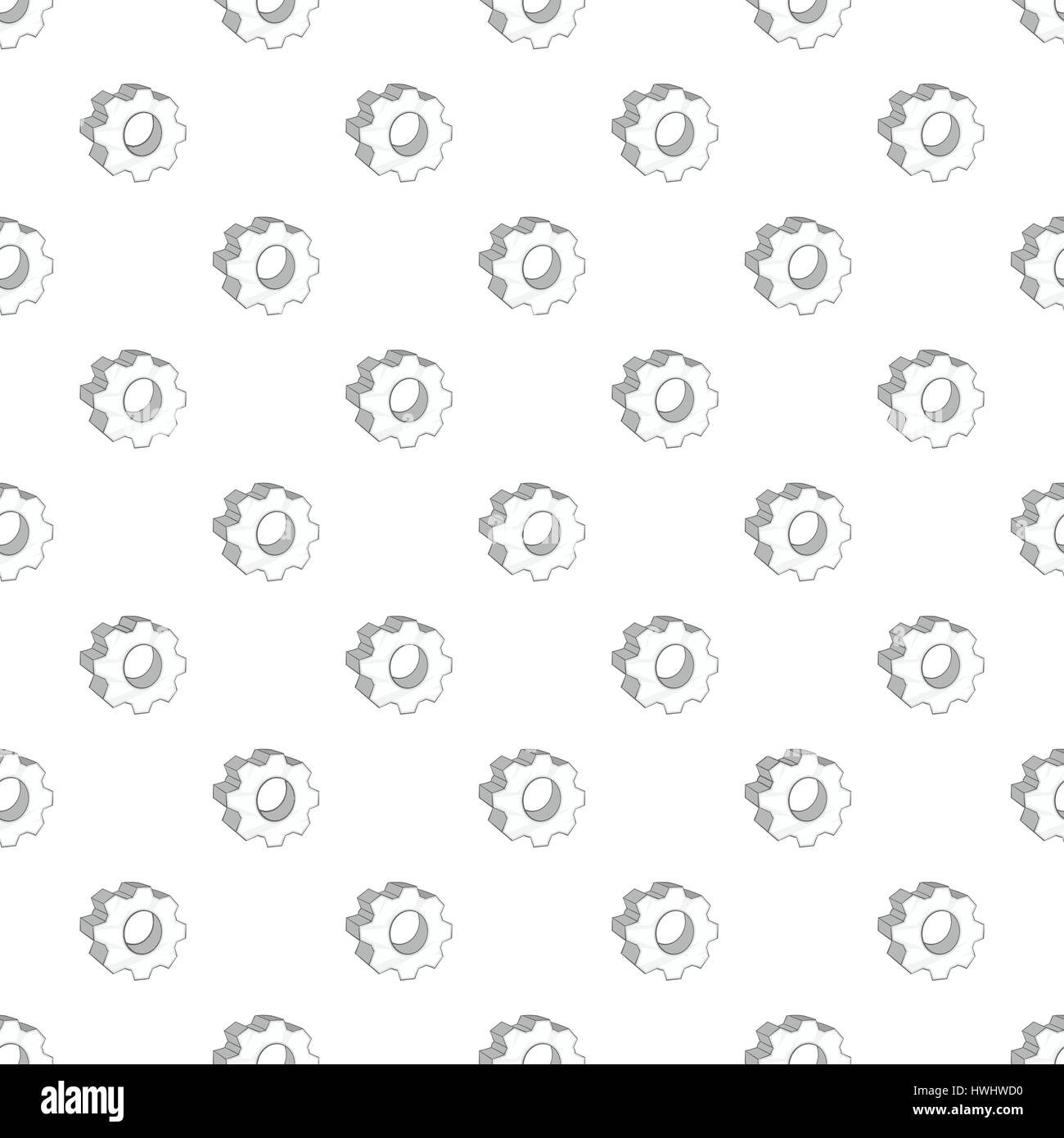 Gear Pattern Cartoon Style Stock Vector Image And Art Alamy