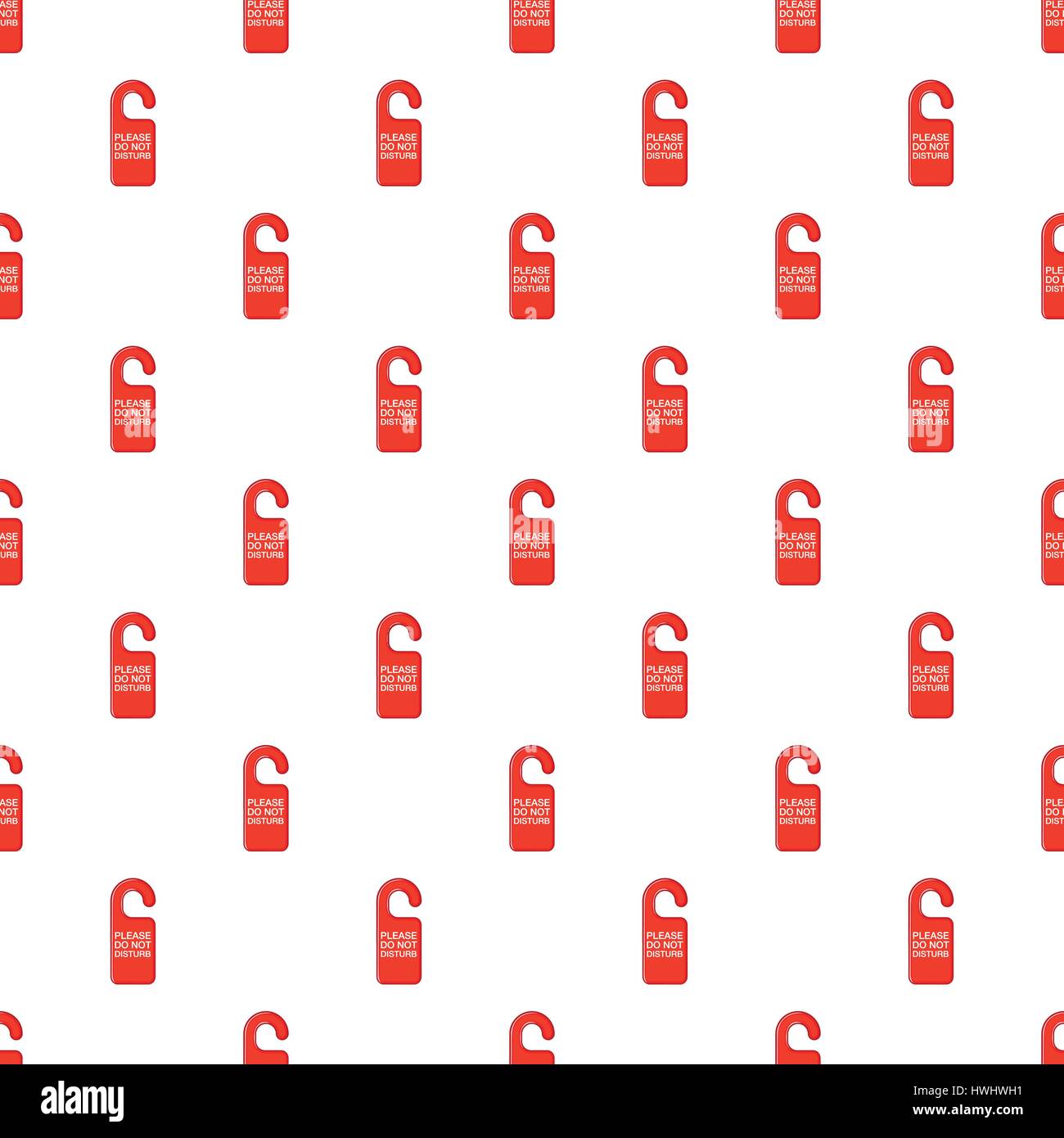 Do not disturb red sign pattern, cartoon style Stock Vector Image & Art ...
