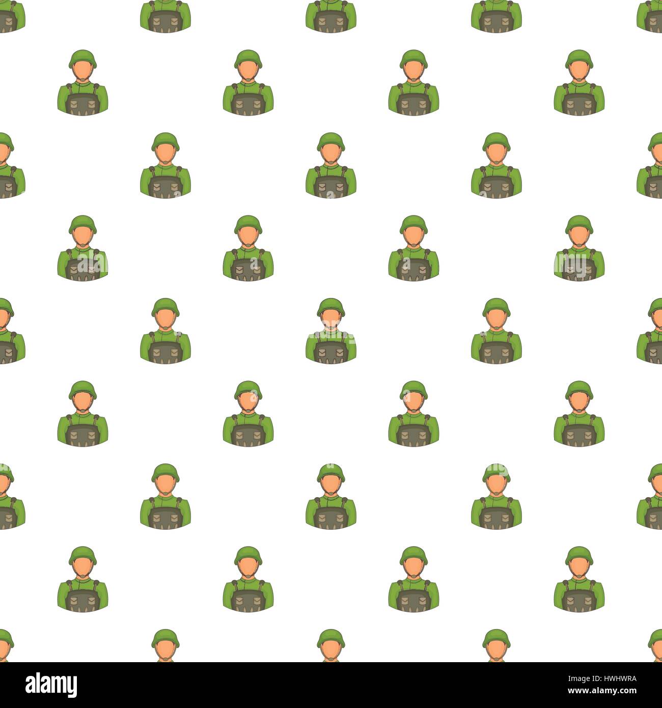 Soldier pattern, cartoon style Stock Vector Image & Art - Alamy