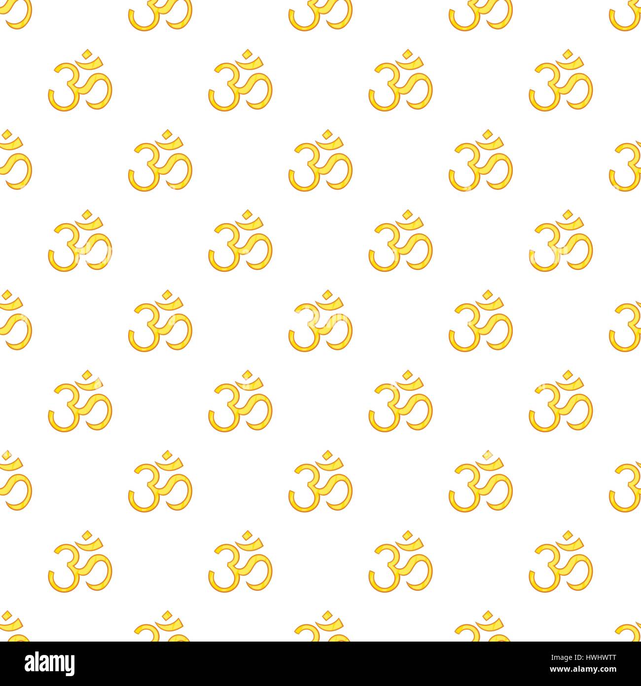 Om sign pattern, cartoon style Stock Vector Image & Art - Alamy