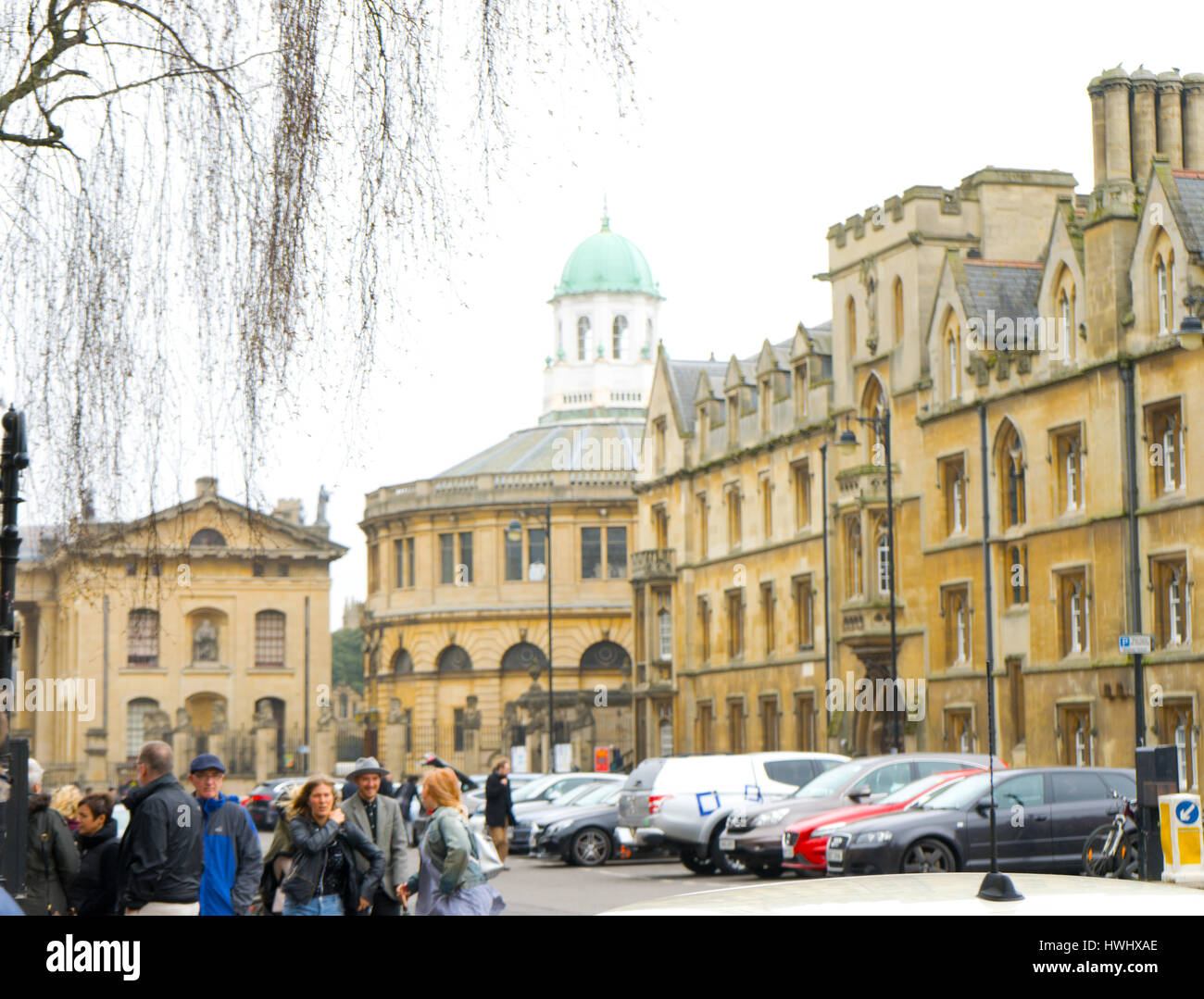 Square in the centre of the city of Oxford, Oxfordshire, UK Stock Photo ...
