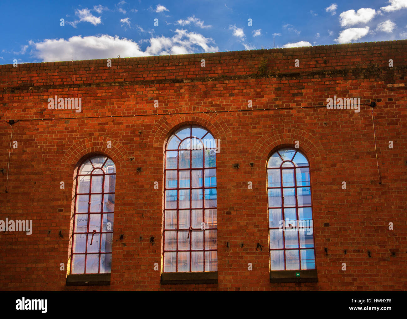 Industrial arched windows show sky hi-res stock photography and images ...