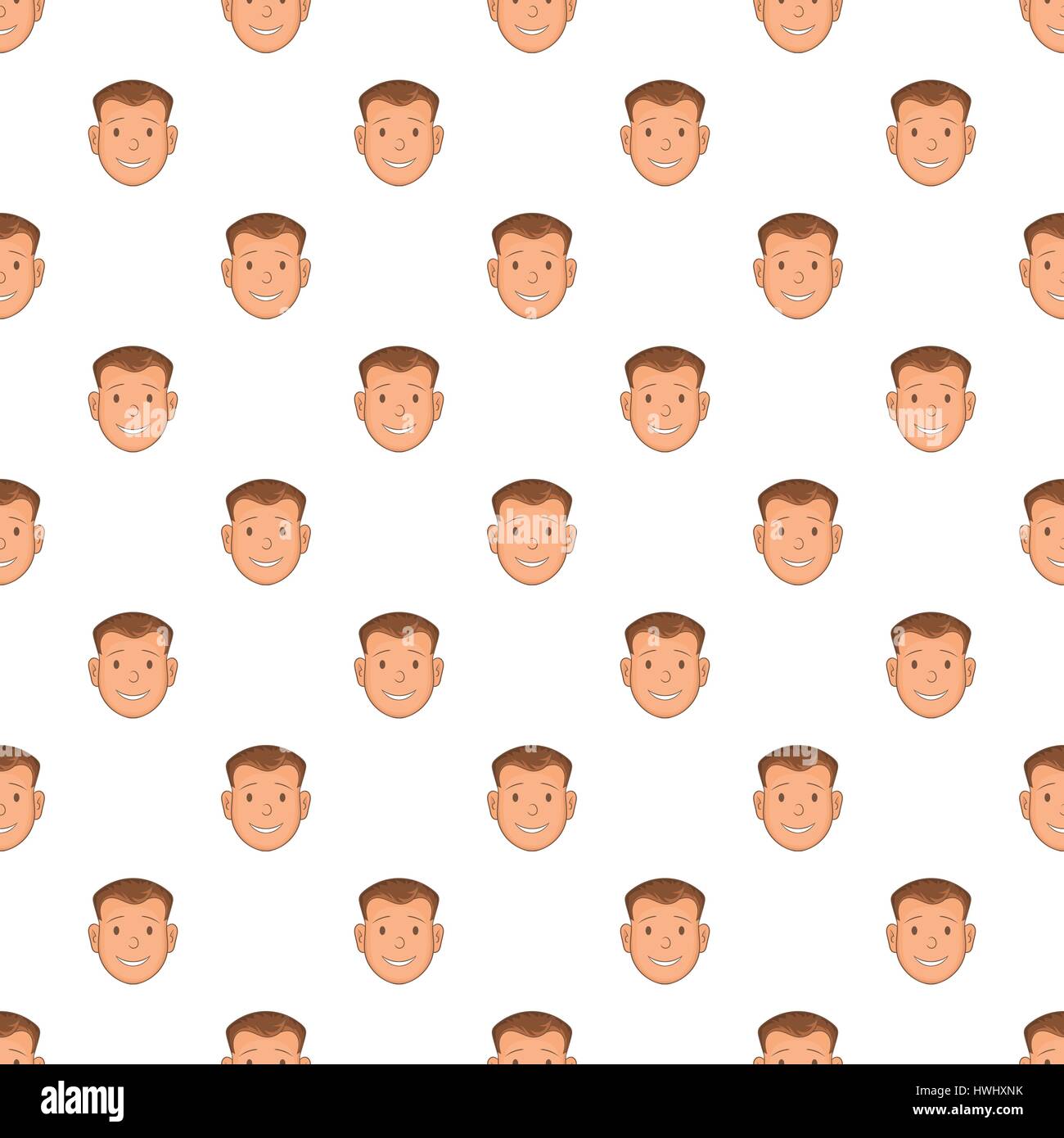 Male face pattern, cartoon style Stock Vector Image & Art - Alamy