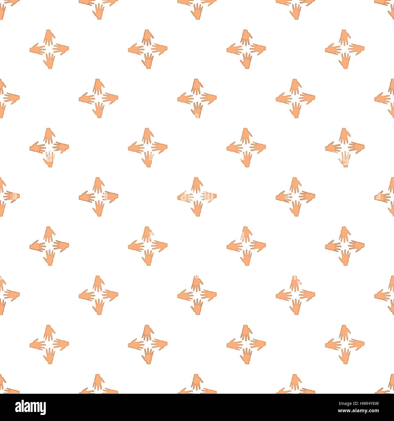 Helping hands pattern, cartoon style Stock Vector Image & Art - Alamy