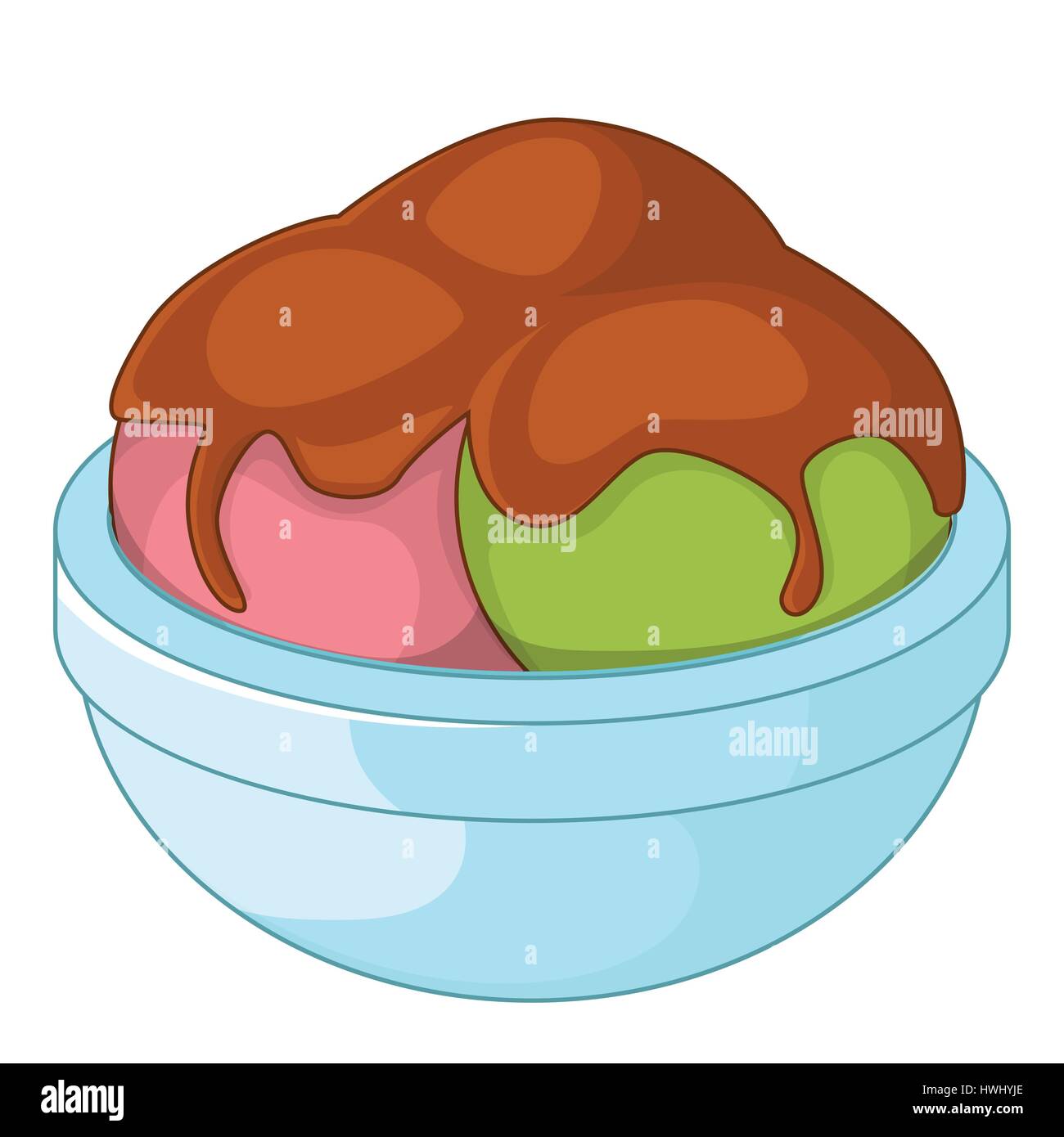 Ice cream balls icon, cartoon style Stock Vector Image & Art - Alamy
