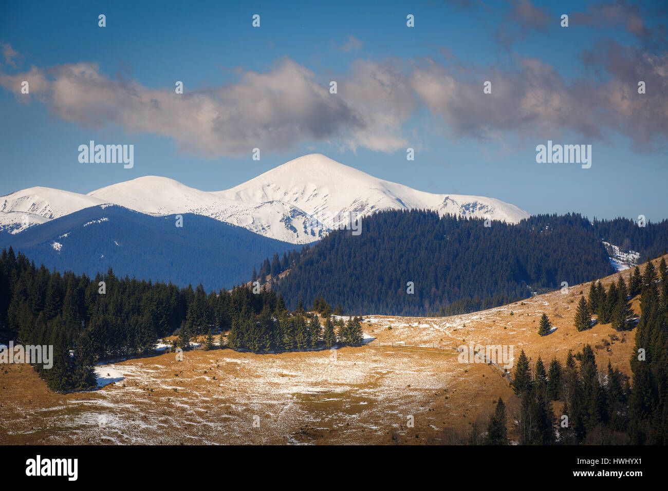 landscape, spring snow-capped mountain range Stock Photo - Alamy landscape, spring snow-capped mountain range Stock Photo - Alamy
