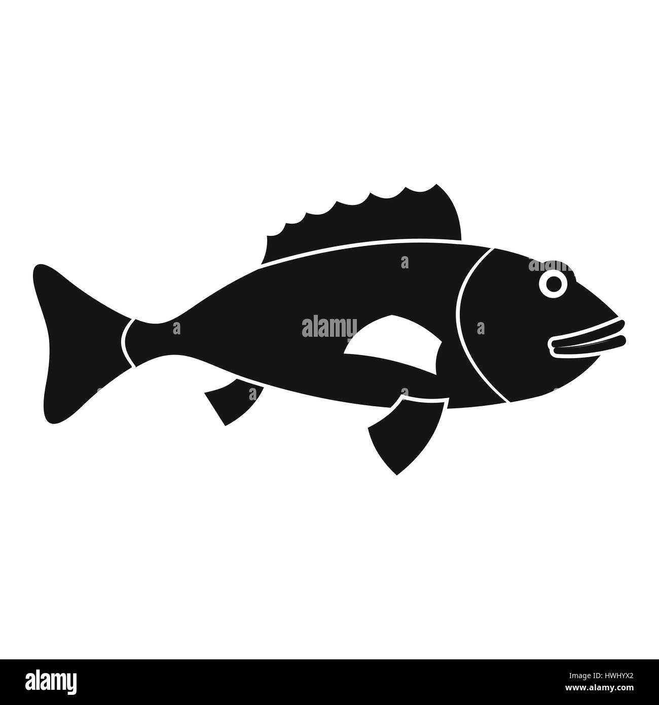 Fish icon, simple style Stock Vector Image & Art - Alamy