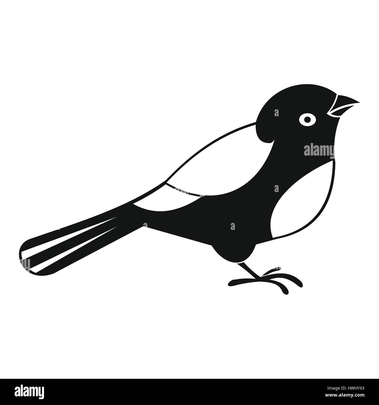 Bird icon, simple style Stock Vector Image & Art - Alamy