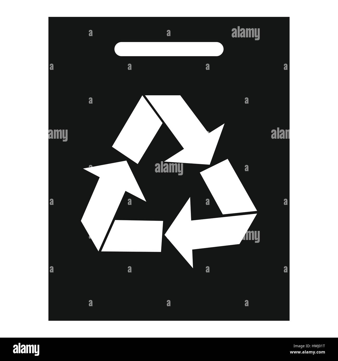 Recycling icon, simple style Stock Vector Image & Art - Alamy