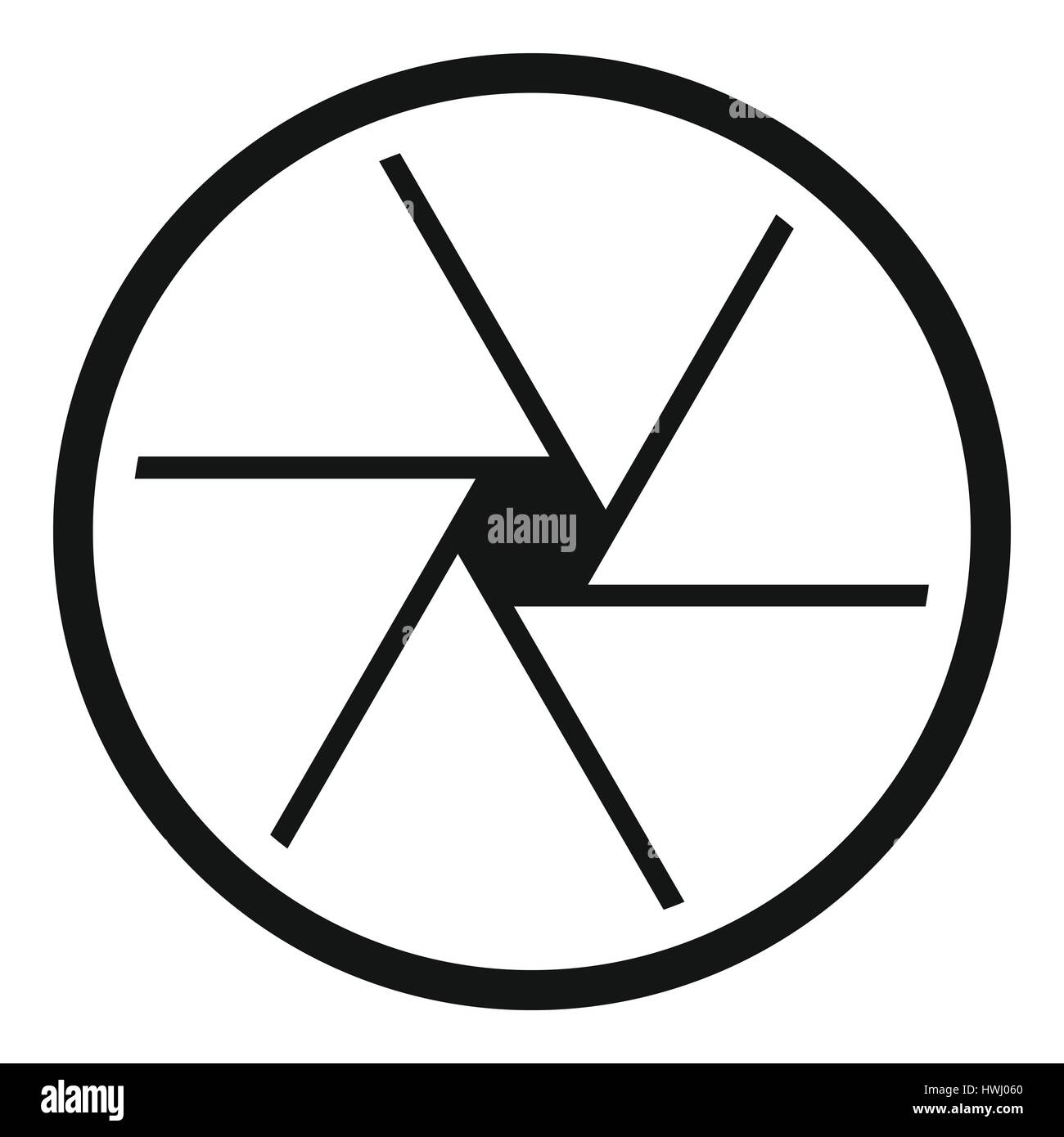 Round objective icon, simple style Stock Vector Image & Art - Alamy