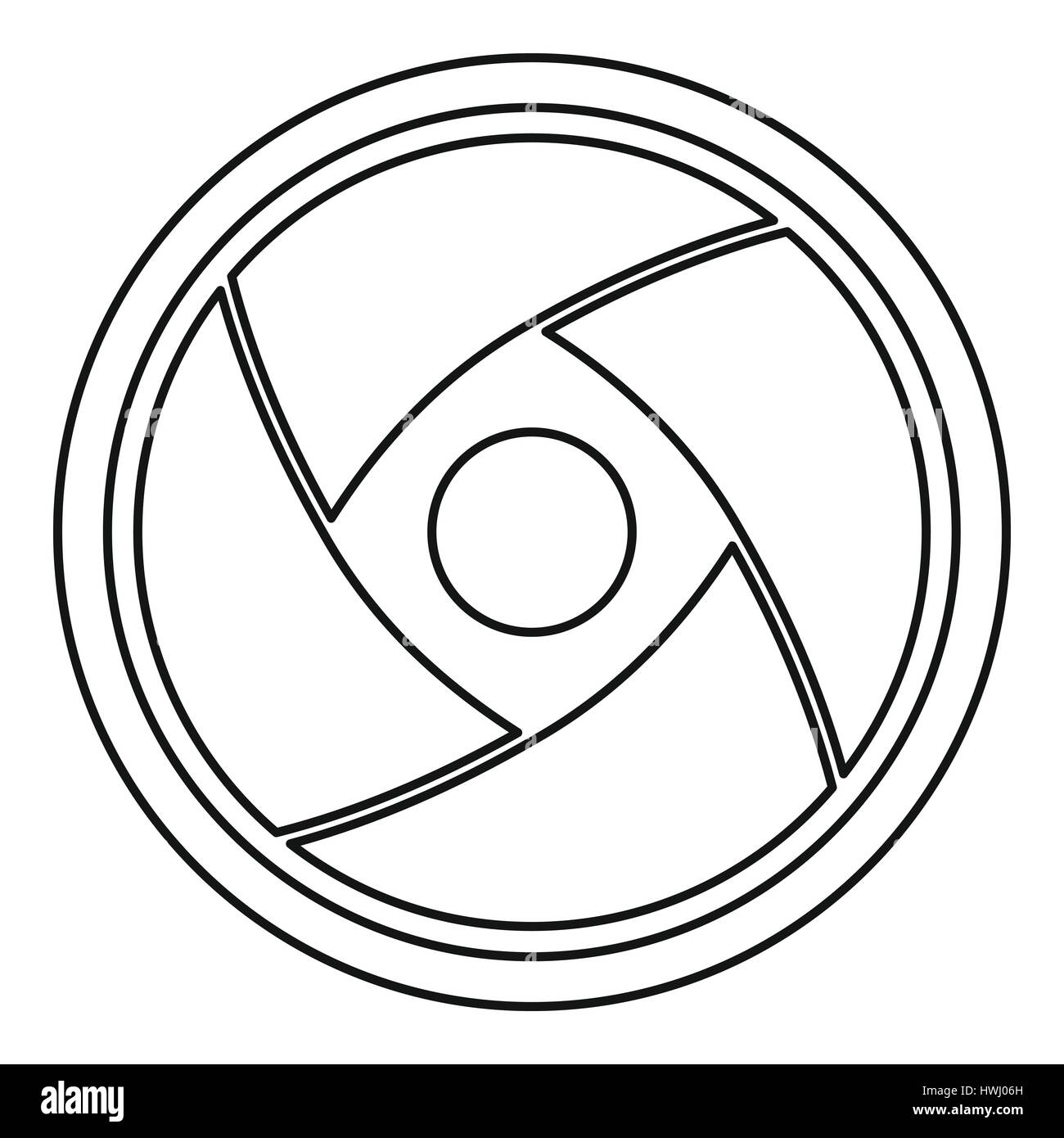 Camera lens icon, outline style Stock Vector Image & Art - Alamy