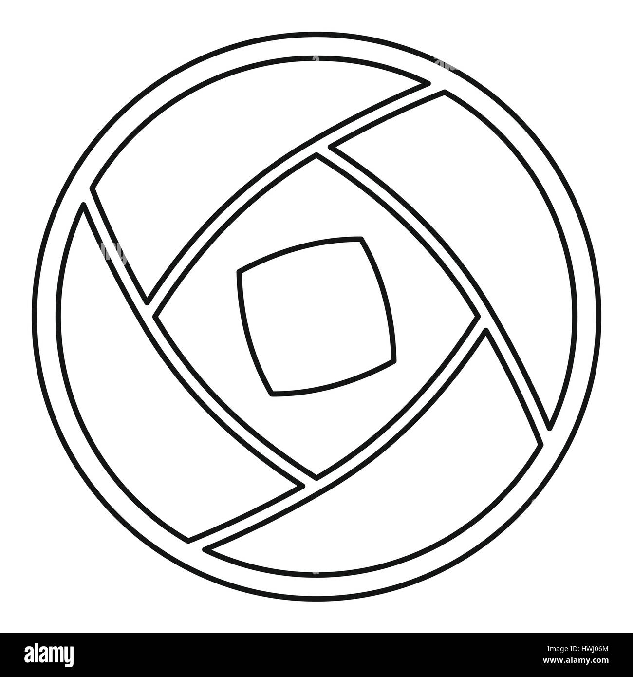 Photo objective icon, outline style Stock Vector Image & Art - Alamy