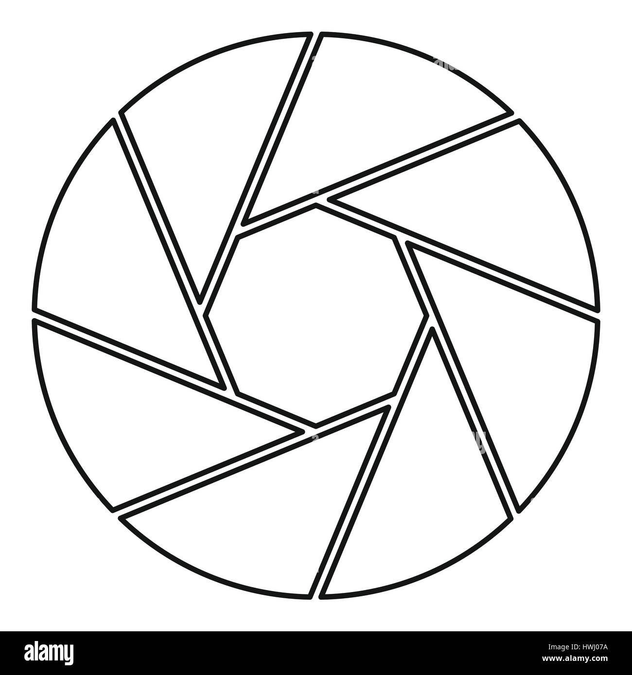 Professional objective icon, outline style Stock Vector Image & Art - Alamy