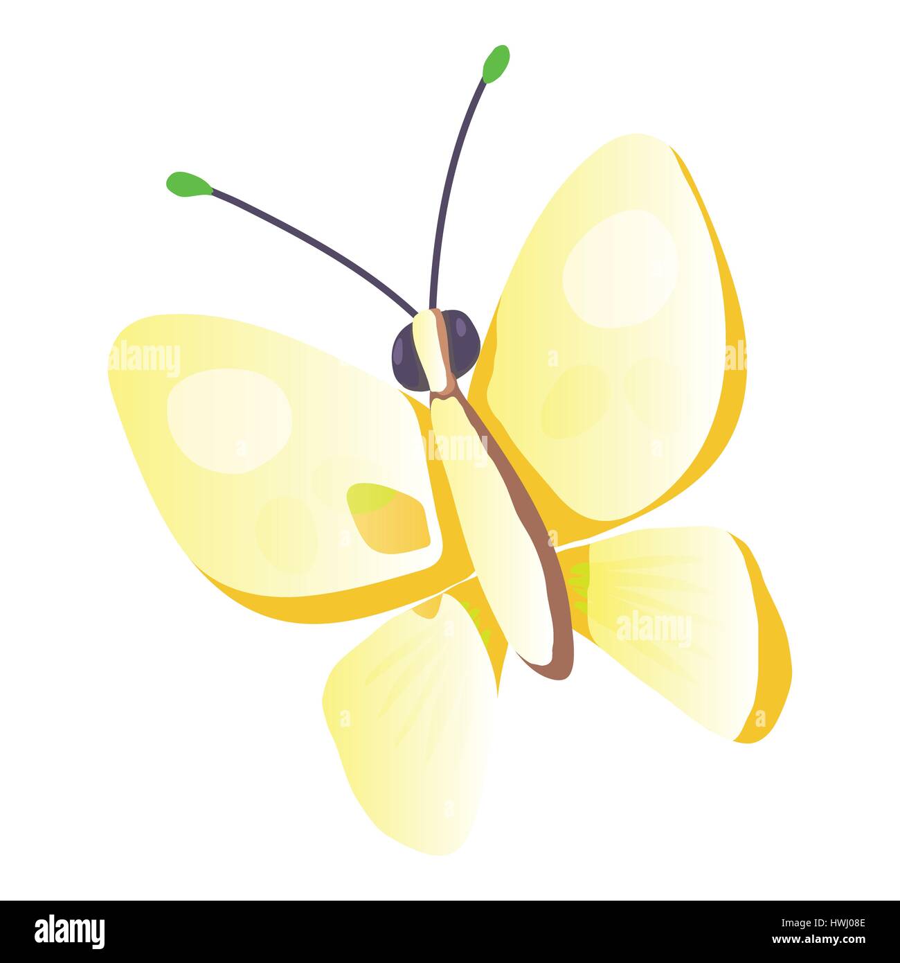 Butterfly icon, cartoon style Stock Vector Image & Art - Alamy