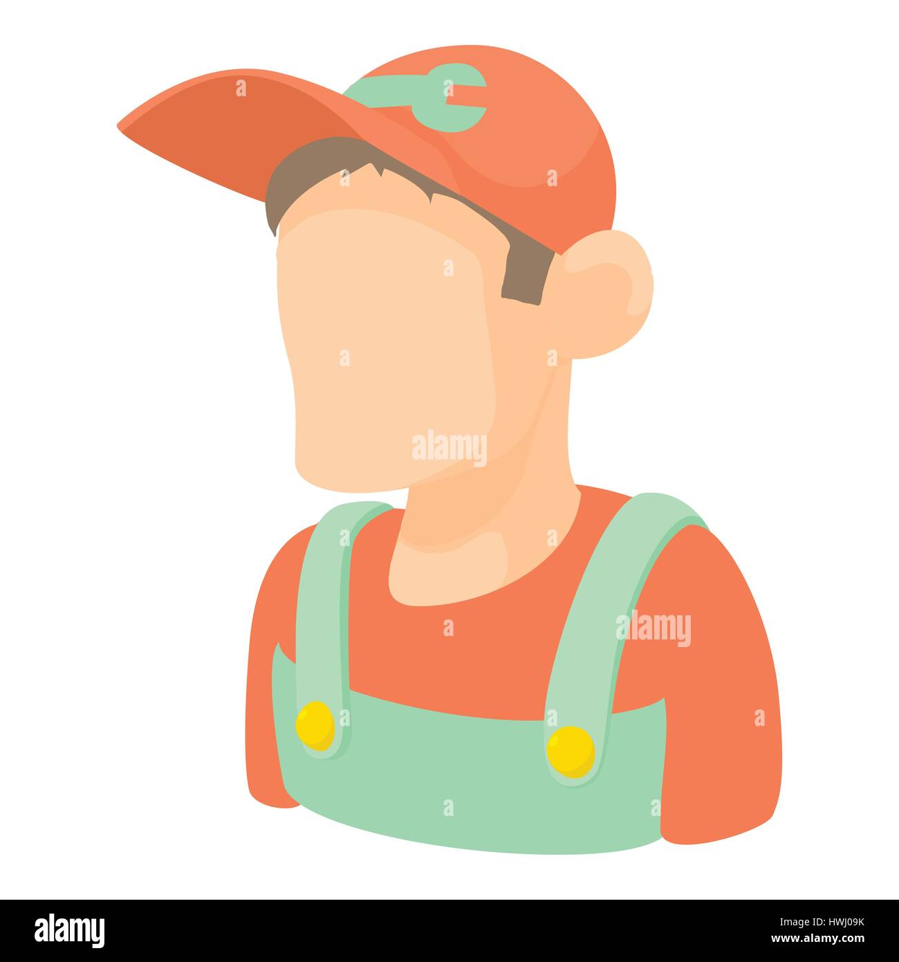 Mechanic icon, cartoon style Stock Vector Image & Art - Alamy