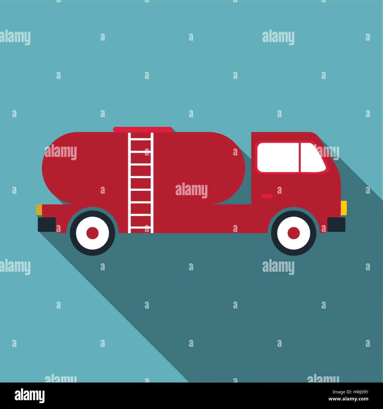 Tank truck icon, flat style Stock Vector Image & Art - Alamy