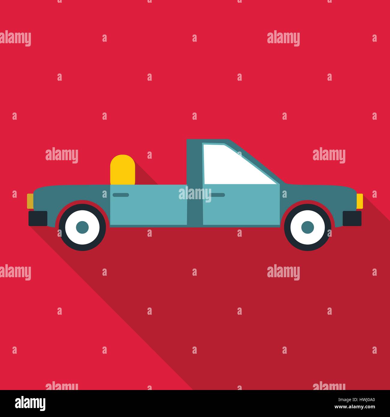 Open car icon, flat style Stock Vector Image & Art - Alamy