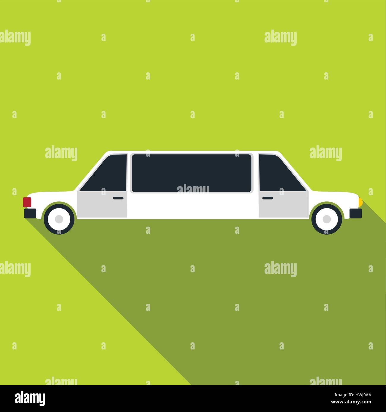 Limousine icon, flat style Stock Vector Image & Art - Alamy