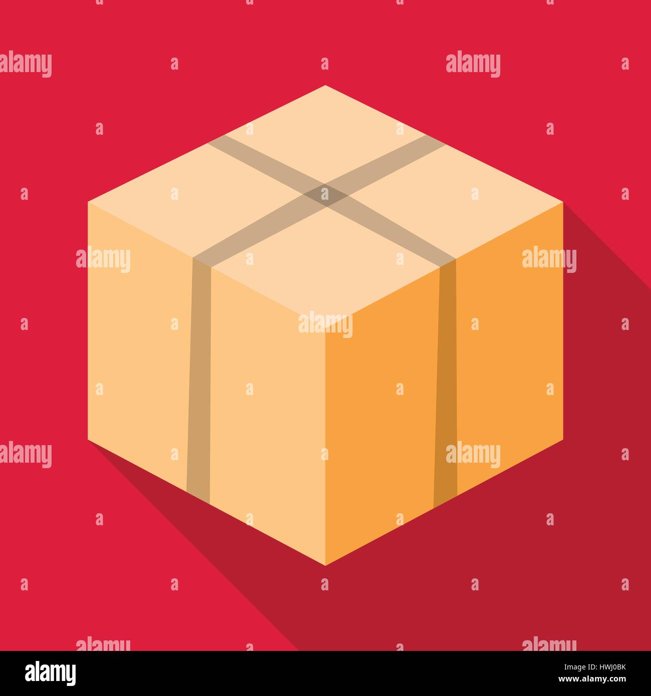 Big box icon, flat style Stock Vector Image & Art - Alamy
