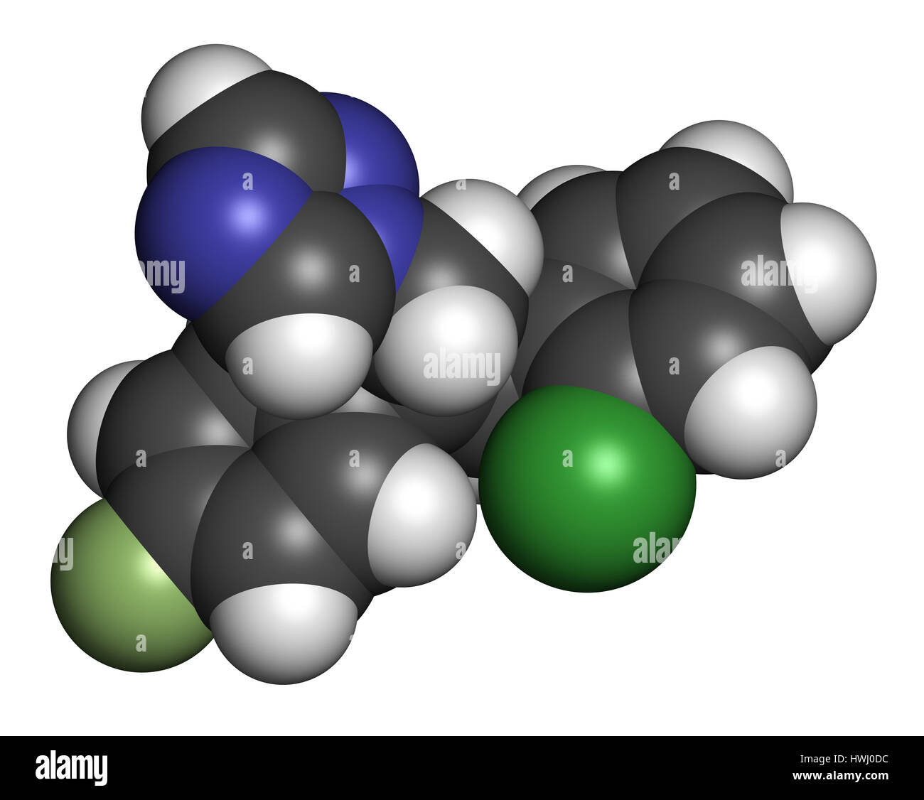 Epoxiconazole fungicide molecule, used in agriculture for crop ...