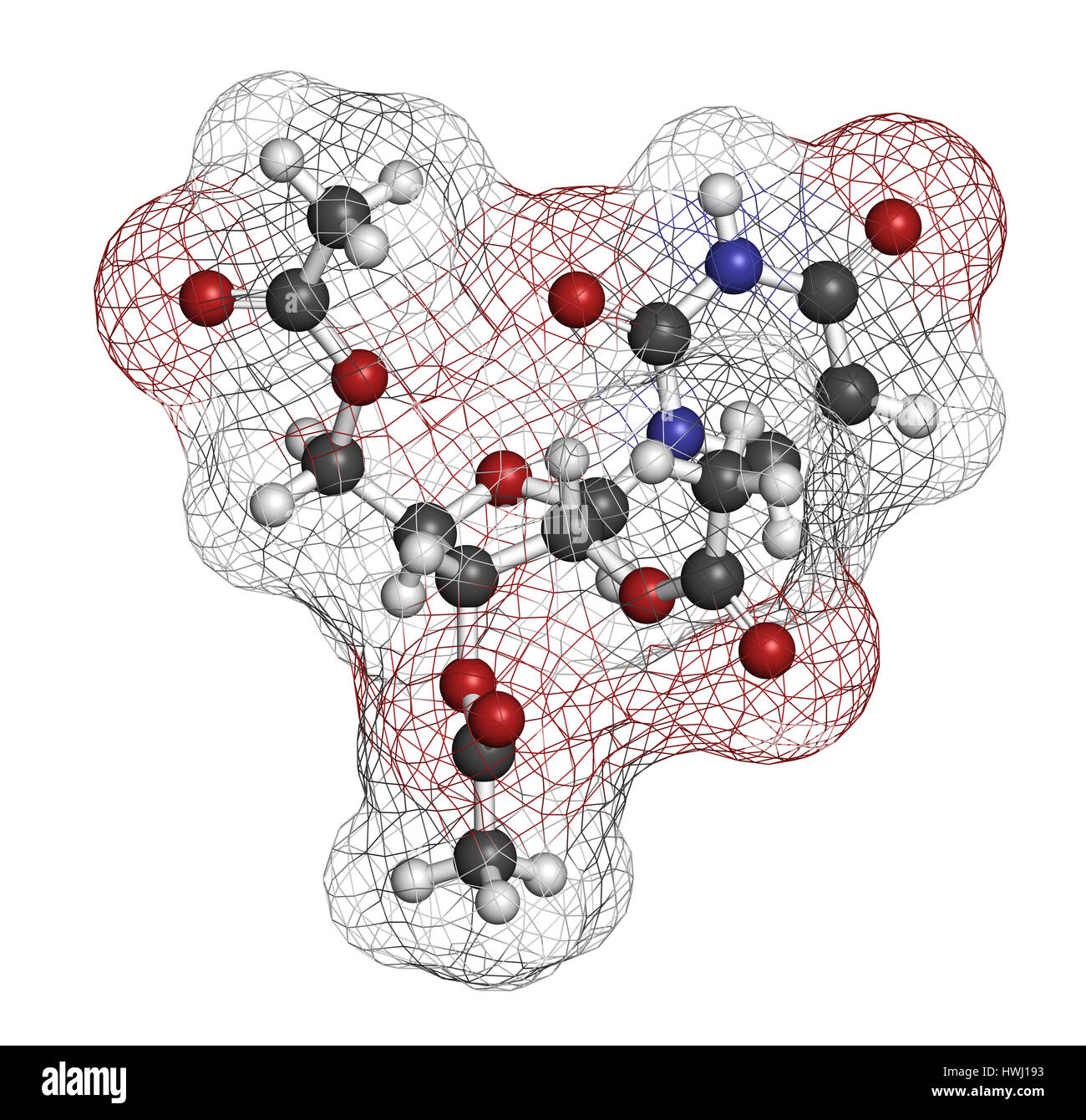 Uridine triacetate drug molecule. Used as antidote to treat ...