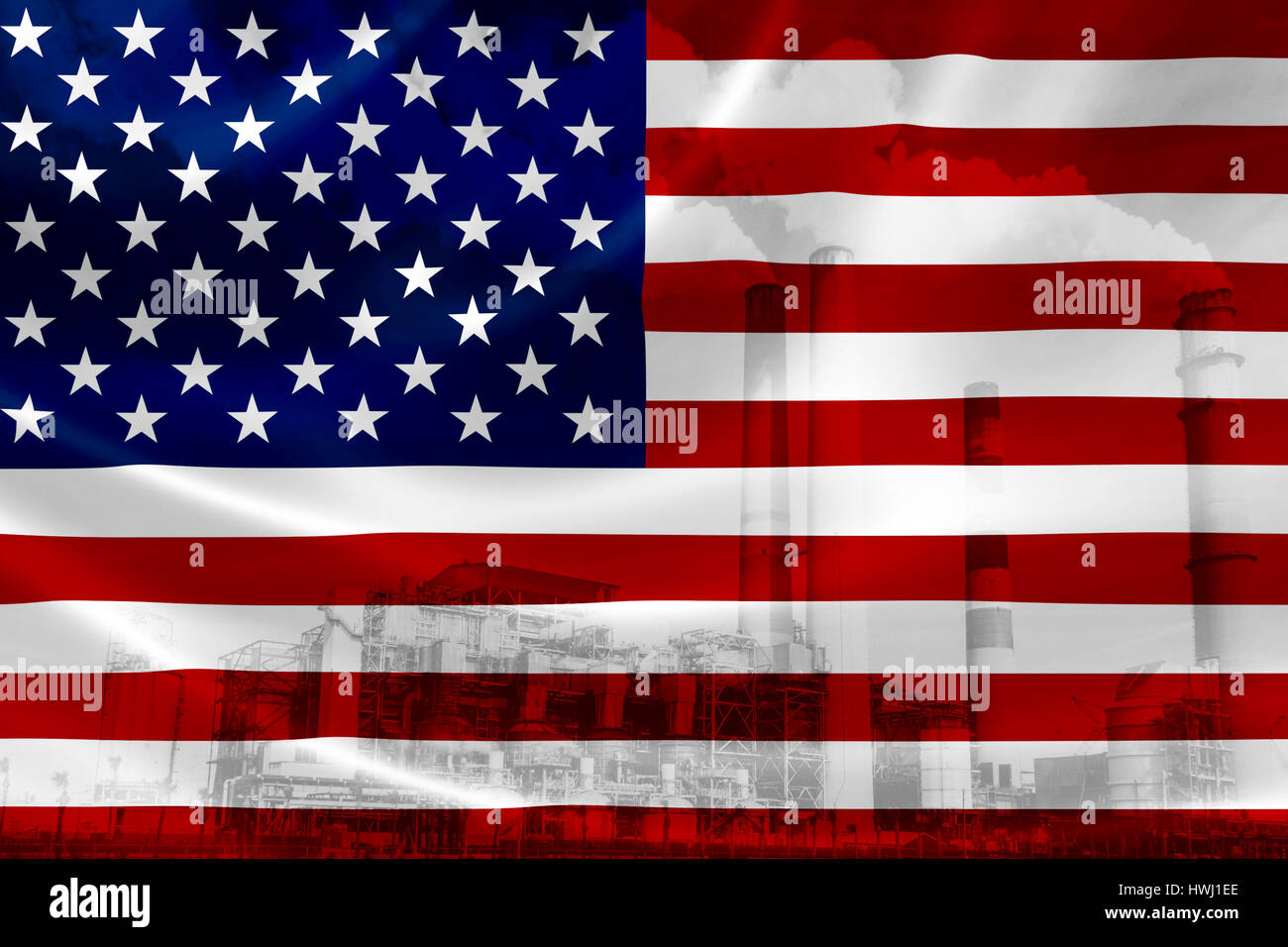 Smog and united states flag hi-res stock photography and images - Alamy