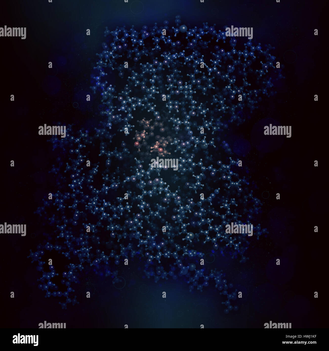 Intrinsic factor (IF) protein. Glycoprotein produced in the stomach ...