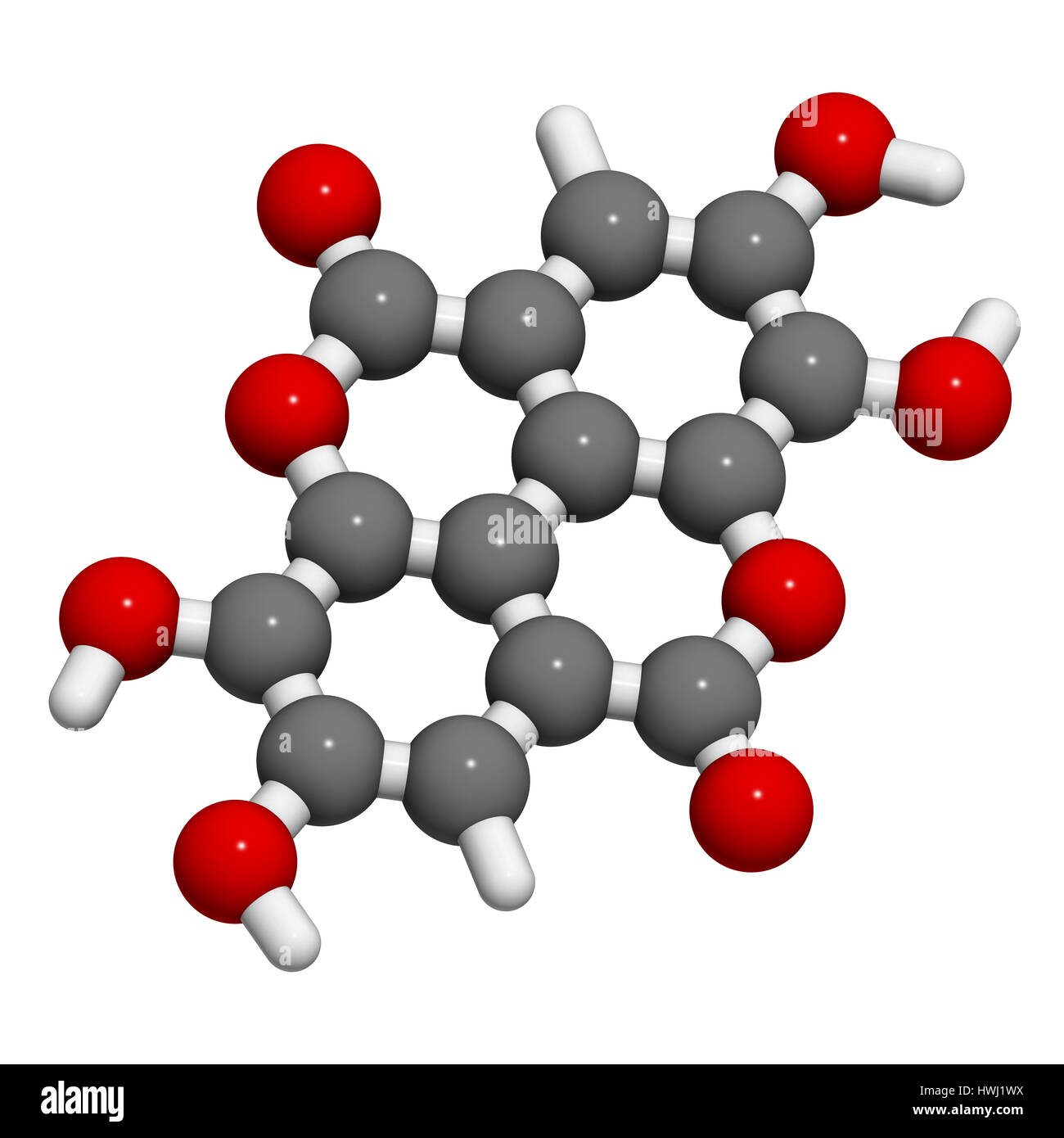 Ellagic Acid Dietary Supplement Molecule High Resolution Stock ...