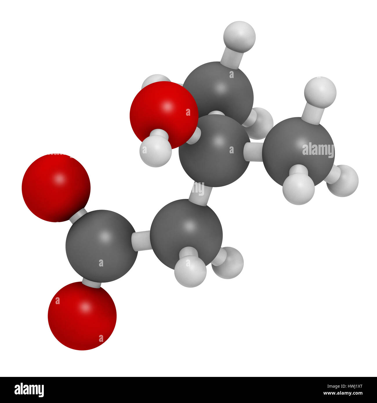 Beta-hydroxy beta-methylbutyric acid (HMB) leucine metabolite molecule ...