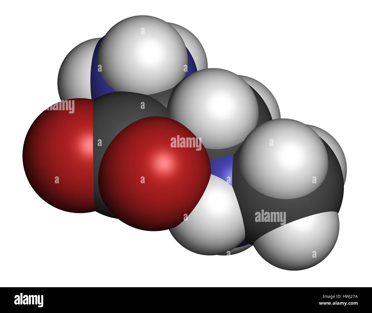 beta-Methylamino-L-alanine (BMAA) toxic amino acid molecule. Produced ...