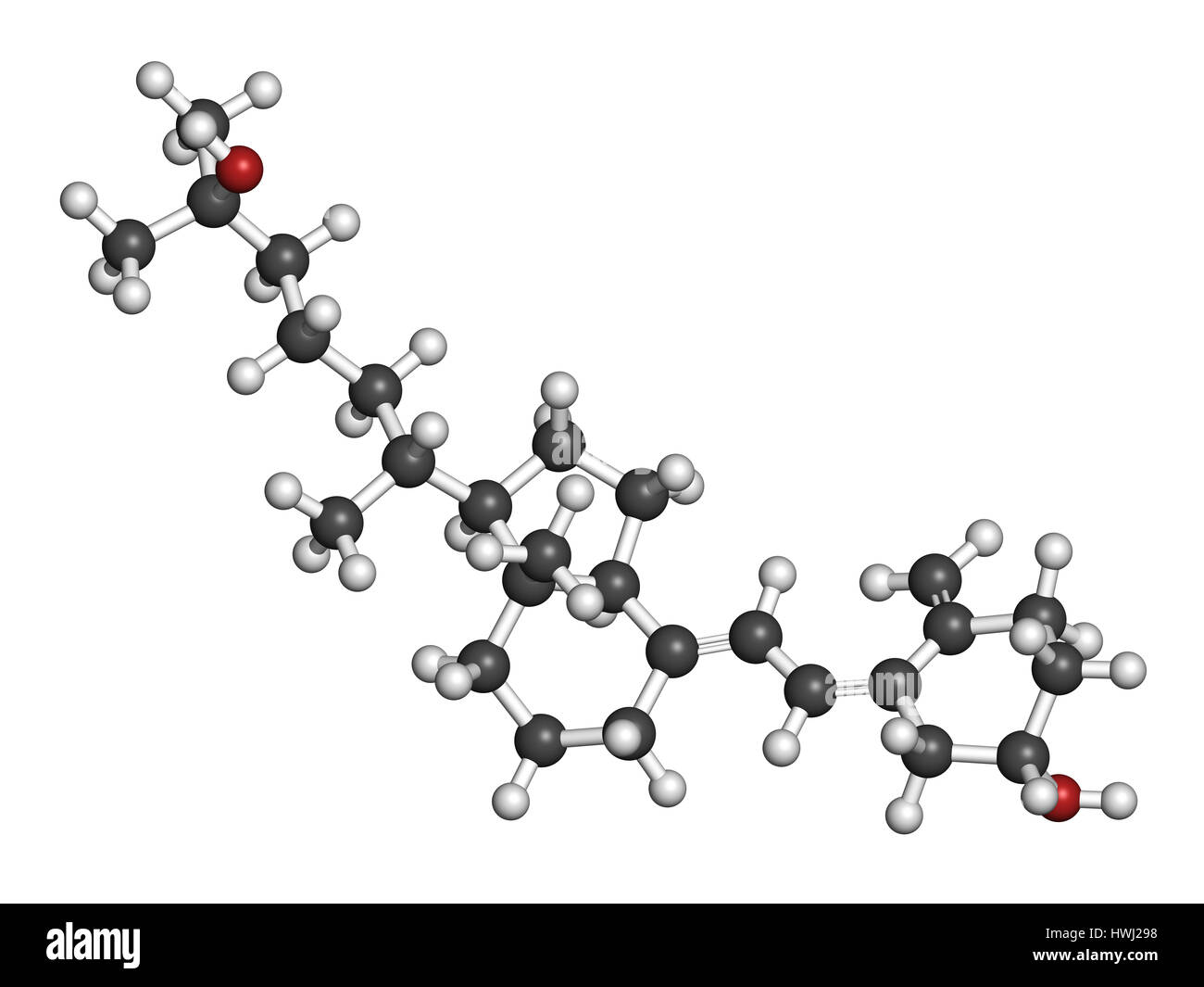 Calcifediol (calcidiol, 25-hydroxyvitamin D) molecule. Blood marker of ...