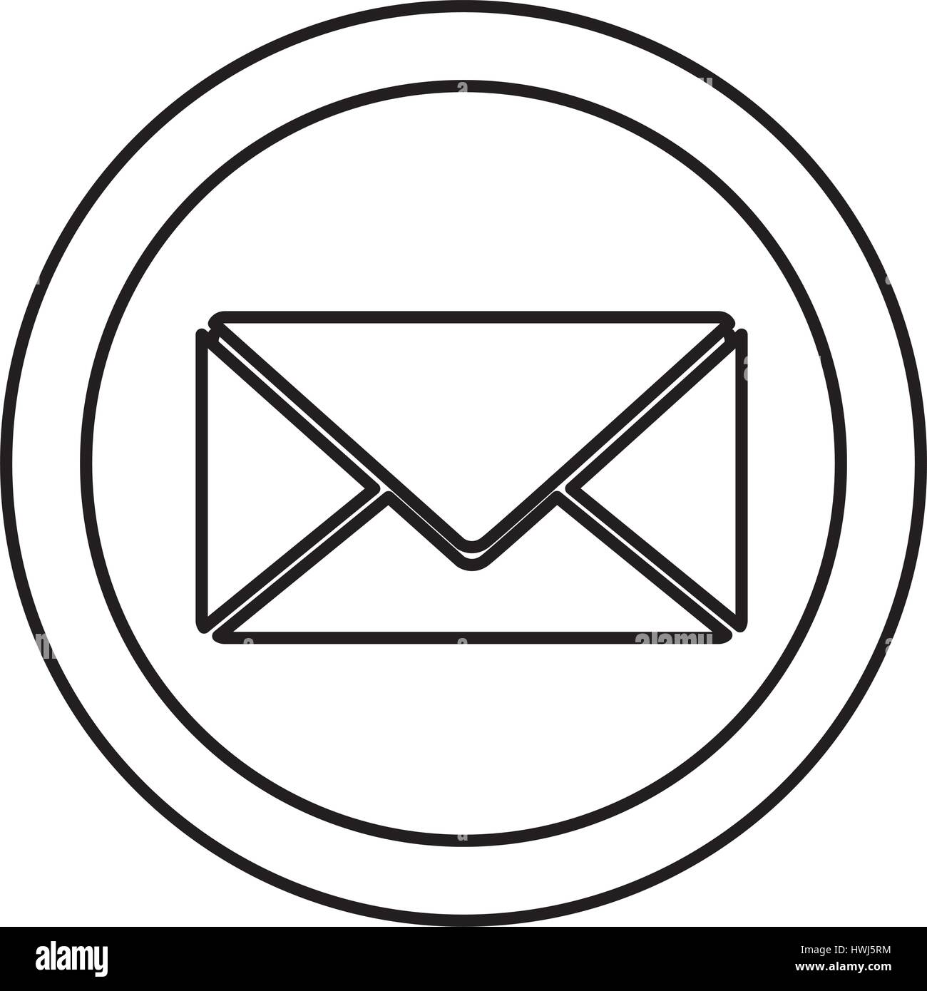 round symbol letter message icon Stock Vector Image & Art - Alamy