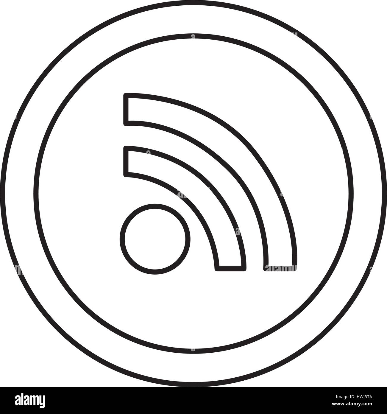 Round symbol wifi connection hi-res stock photography and images - Alamy