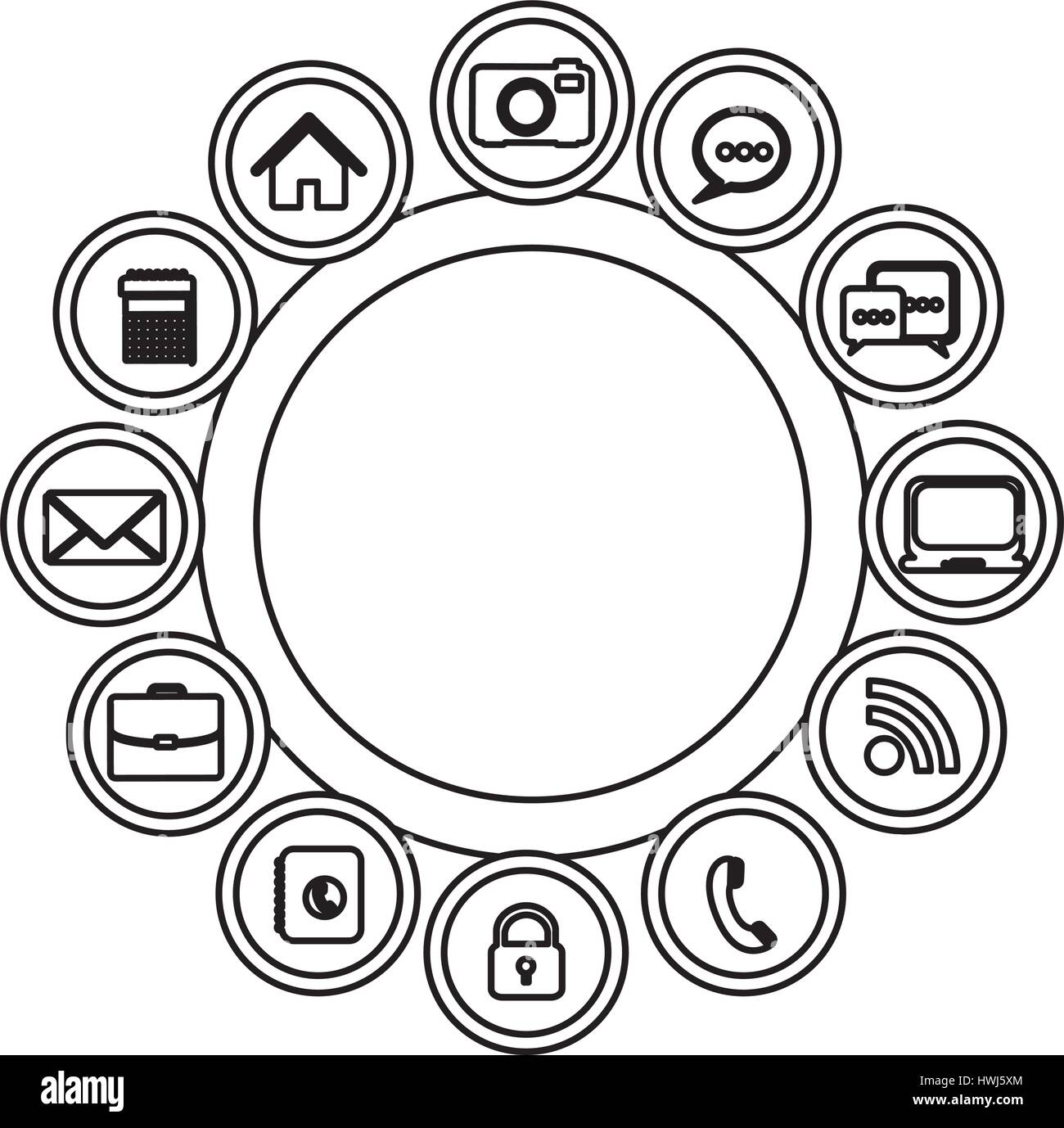 technology apps connections icon Stock Vector Image & Art - Alamy