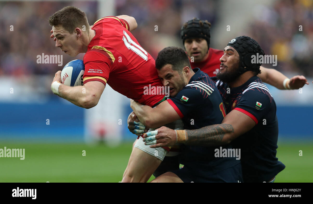 Wales Liam Williams during the RBS 6 Nations match at the Stade de ...