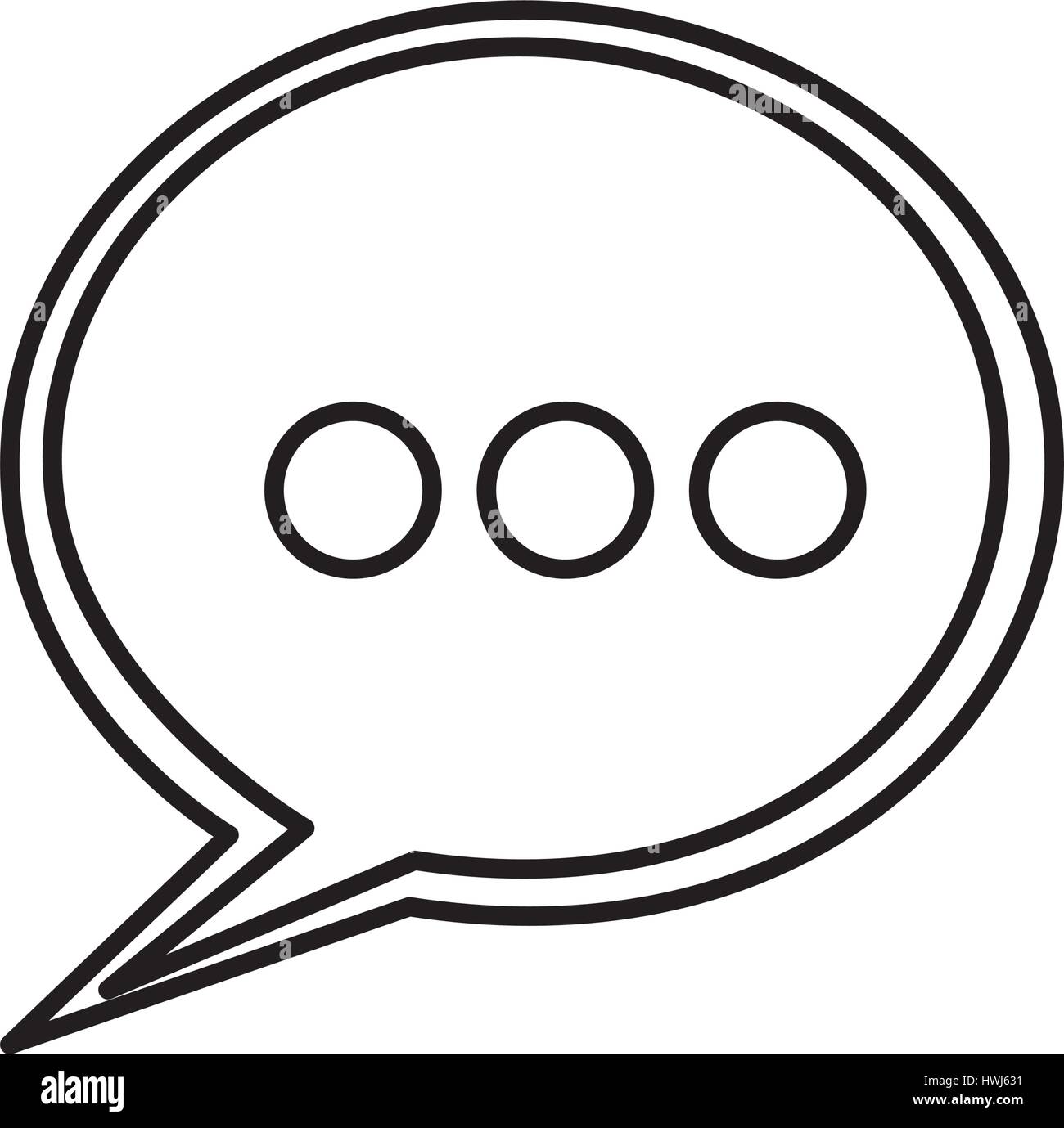 round chat bubble icon Stock Vector Image & Art - Alamy
