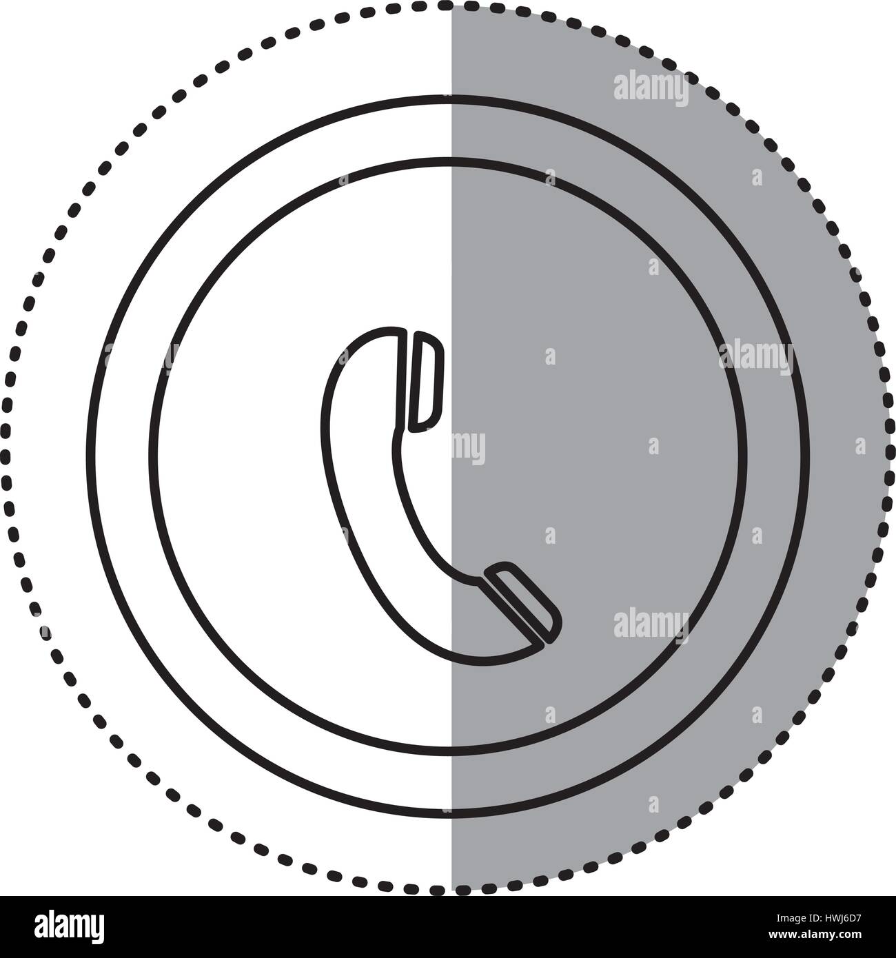 round symbol communication phone talk icon Stock Vector Image & Art - Alamy