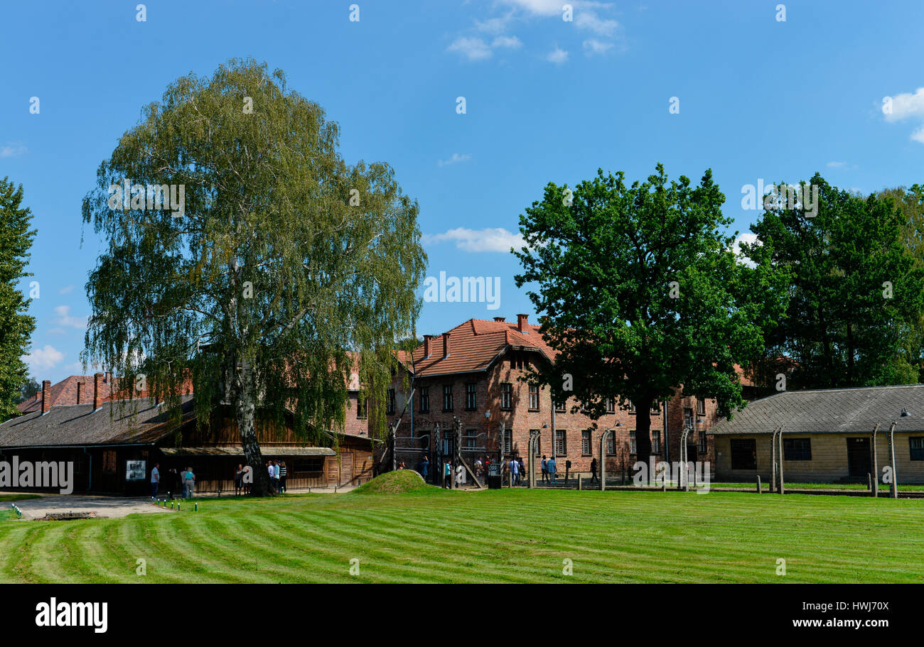 Eingangstor, Stammlager I, Konzentrationslager, Auschwitz-Birkenau ...